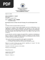 Letter Request To BFP | PDF | Emergency Management | Public Safety