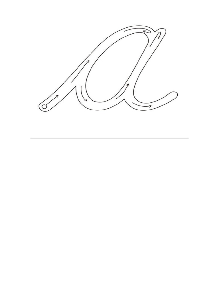 Letra A Manuscrita | PDF