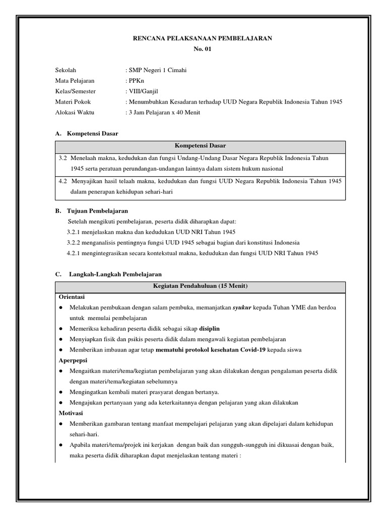 Supervisi (RPP) | PDF