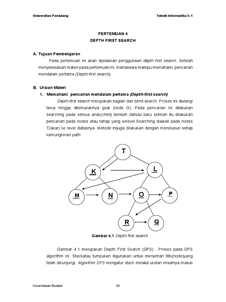 TPL0403 - 04 - Depth First Search | PDF