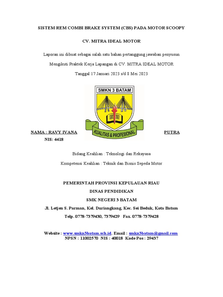 SISTEM REM COMBI BRAKE SYSTEM (1) P | PDF