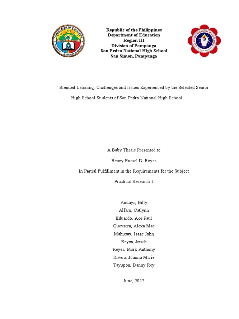 PR1-Final-Thesis(for print) | PDF | Educational Technology | Learning