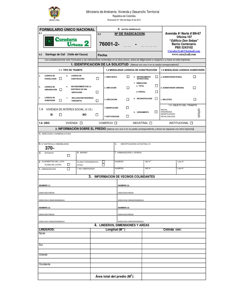 Formulario1 CURADURIA | PDF