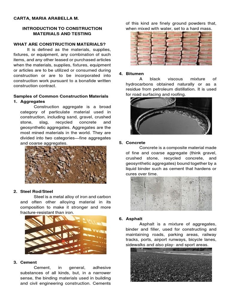 Introduction To Construction Materials and Testing | PDF | Construction ...