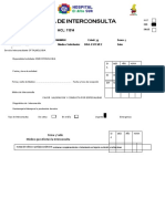 Hoja de Interconsultas Médicas | PDF
