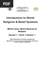IWRBS - Q1 - Mod1 - Worldviews Belief Systems and Religion PDF | PDF ...