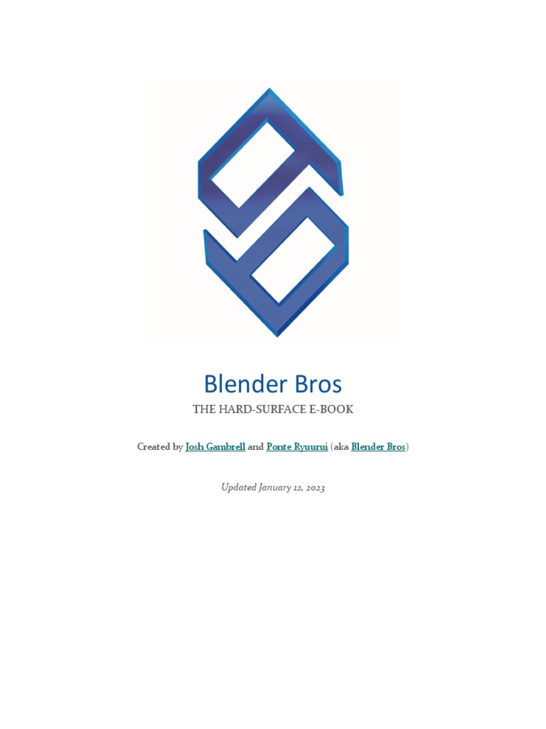 Hard Surface 3D Modeling Guide | PDF | 3 D Computer Graphics | Blender (Software)