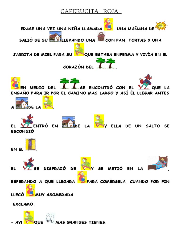 Cuentos en Pictogramas | PDF