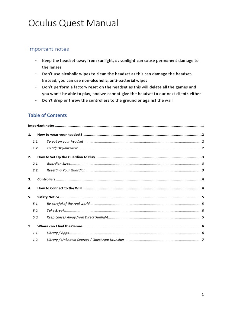 Oculus Quest 2 64gb | PDF | Virtual Reality | Software