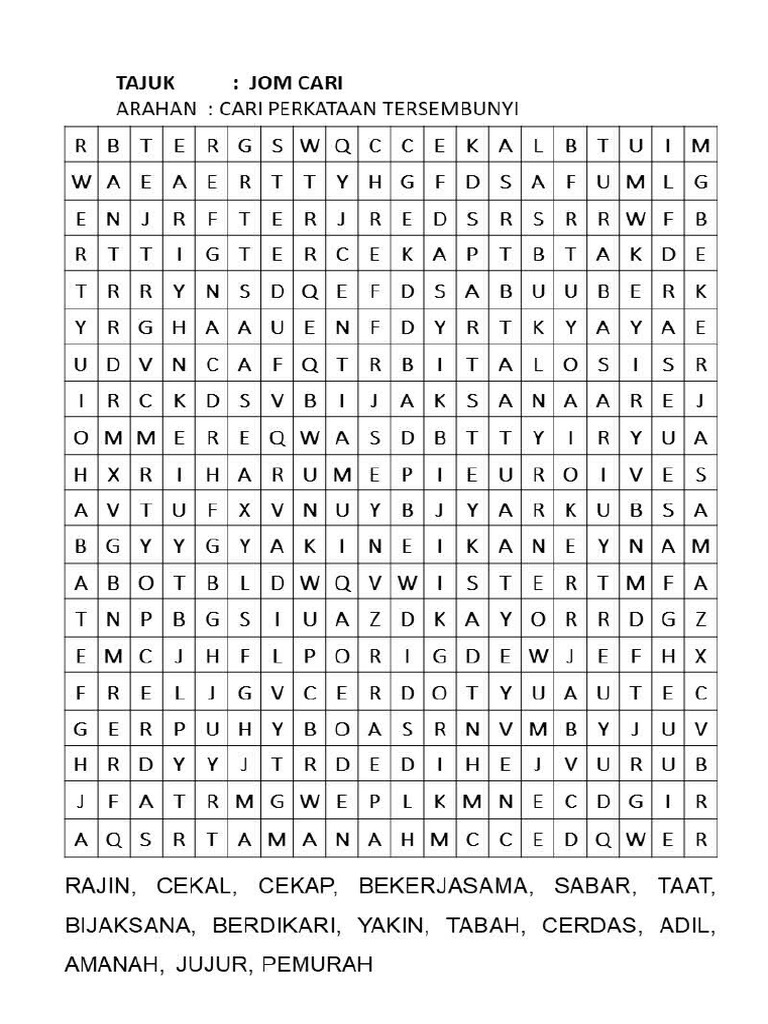 Cari Perkataan | PDF