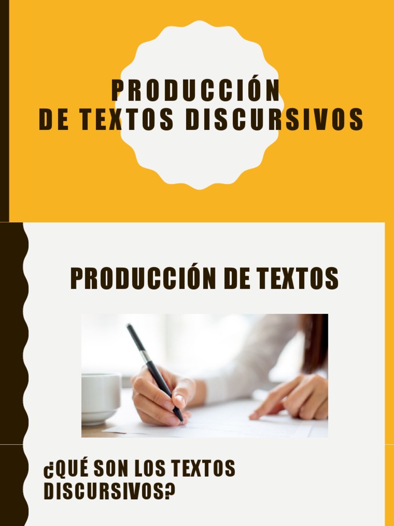Producción de textos discursivos.pptx | PDF | Léxico | Comunicación