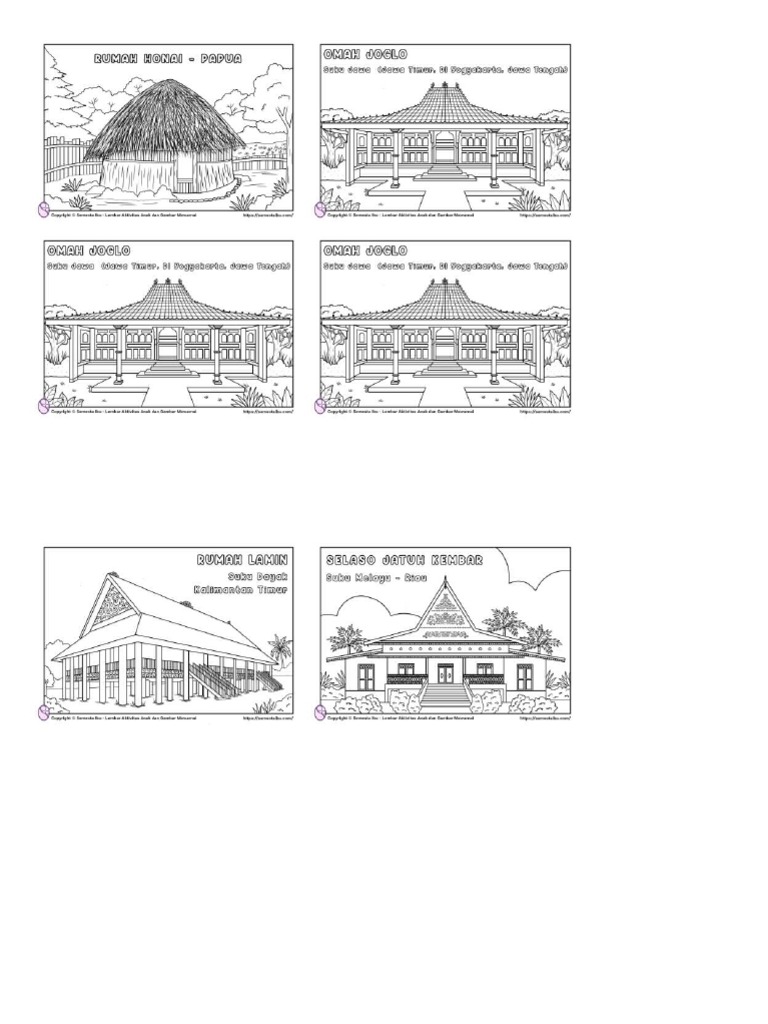 Sketsa Rumah Adat | PDF
