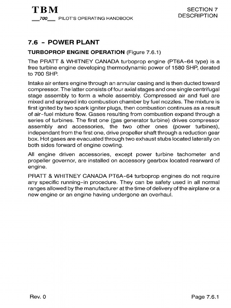 TBM 700-Power Plant PDF | PDF