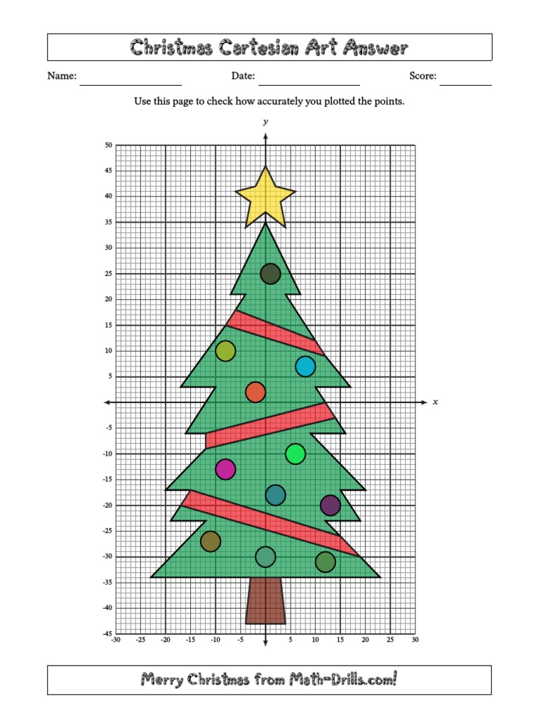 Christmas Cartesian Art Coordinates | PDF | Geometry
