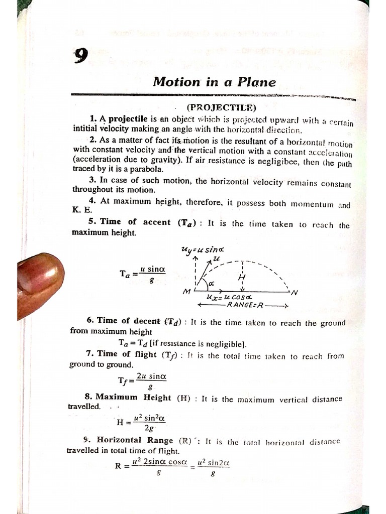Motion in Plane + Circular Motion | PDF