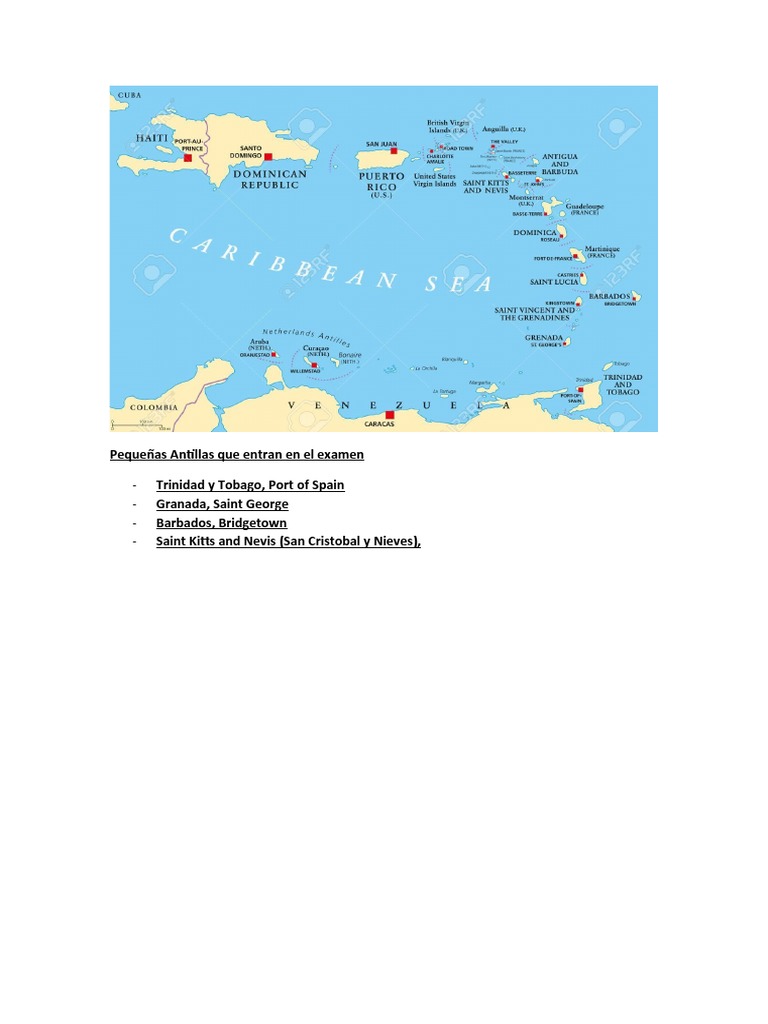 Mapa América y Pequeñas Antillas | PDF