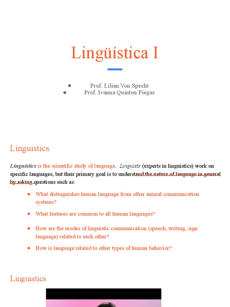 Linguistics and Language | PDF | Linguistics | Word