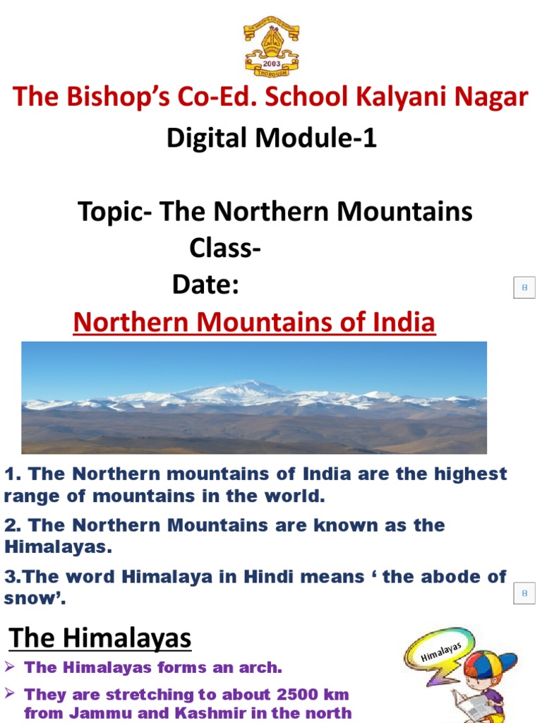 Northern Mountains Overview for Class 4 | PDF
