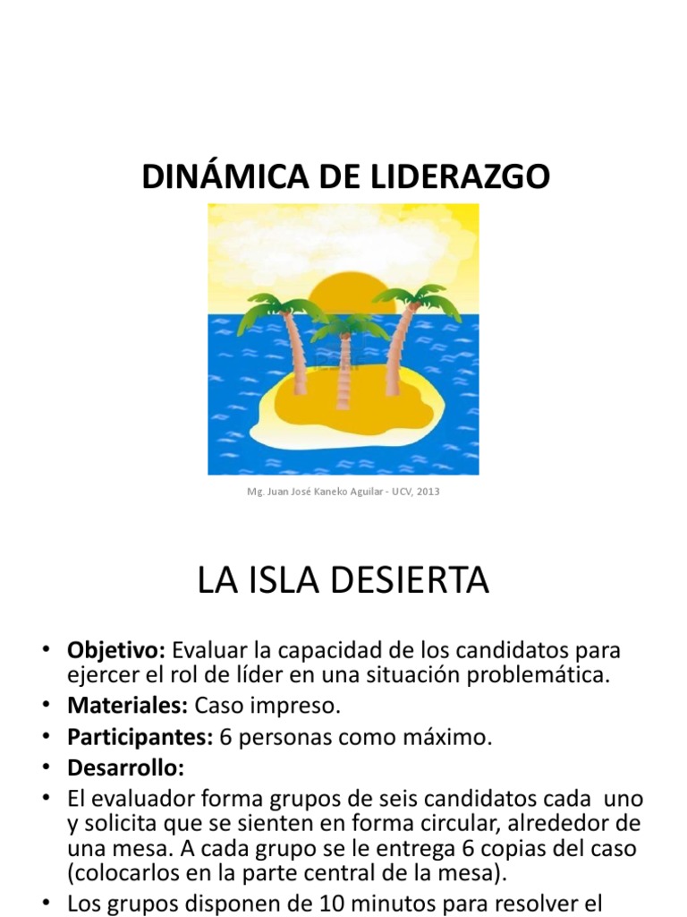 Dinámica de Liderazgo: Isla Desierta | PDF