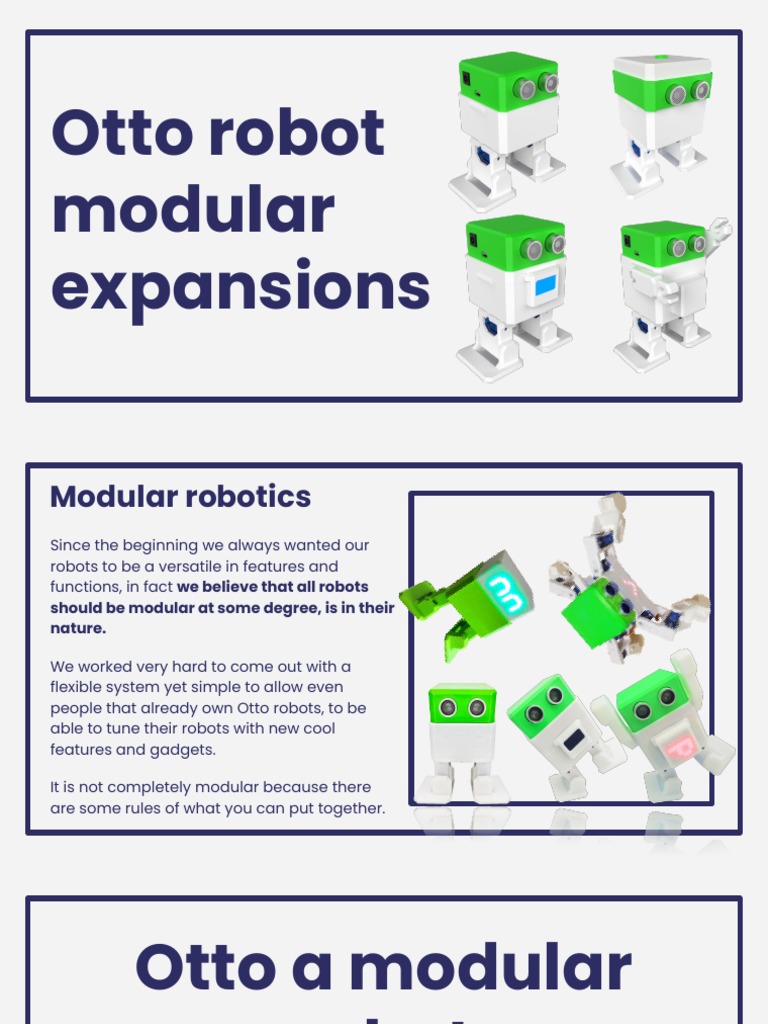Otto Robot Modular Expansions | PDF | Robot | Robotics