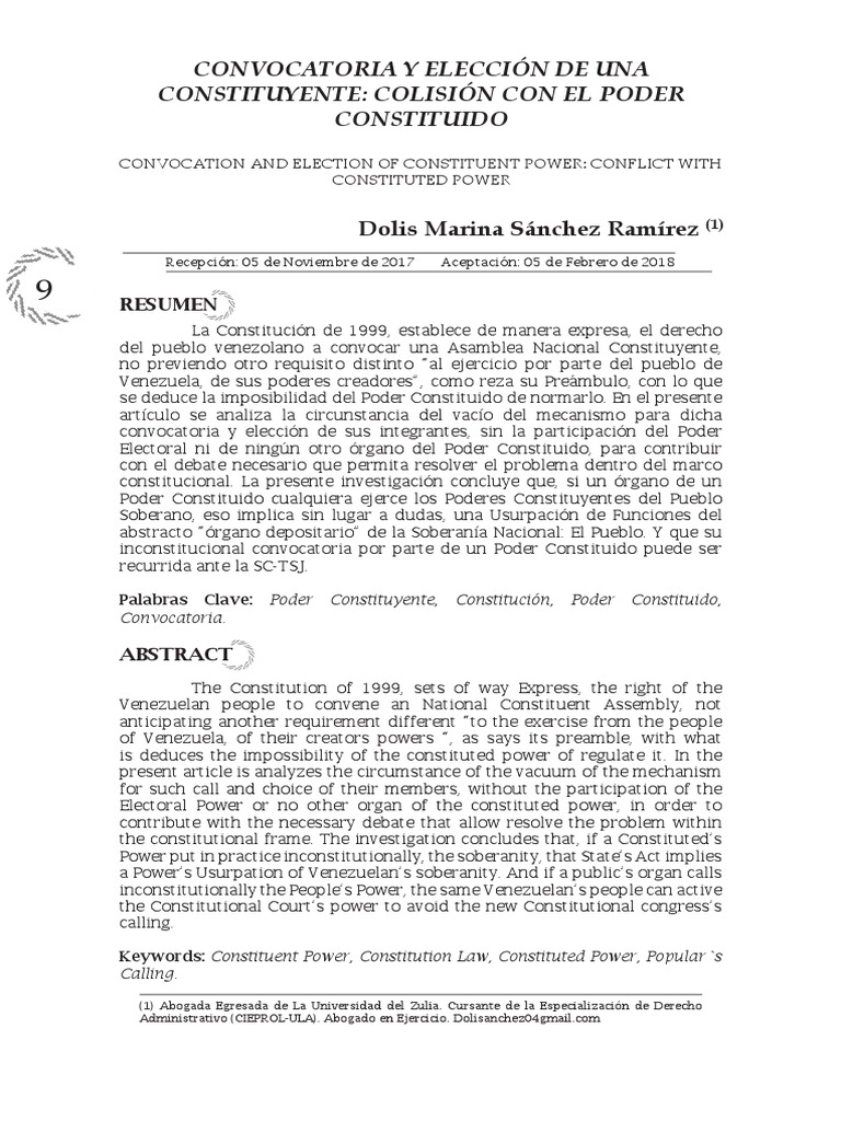 El Poder Constituyente | Descargar gratis PDF | Constitución | Democracia