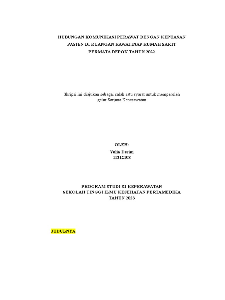 Skripsi Rev Sel Ujian 0402-2 | PDF