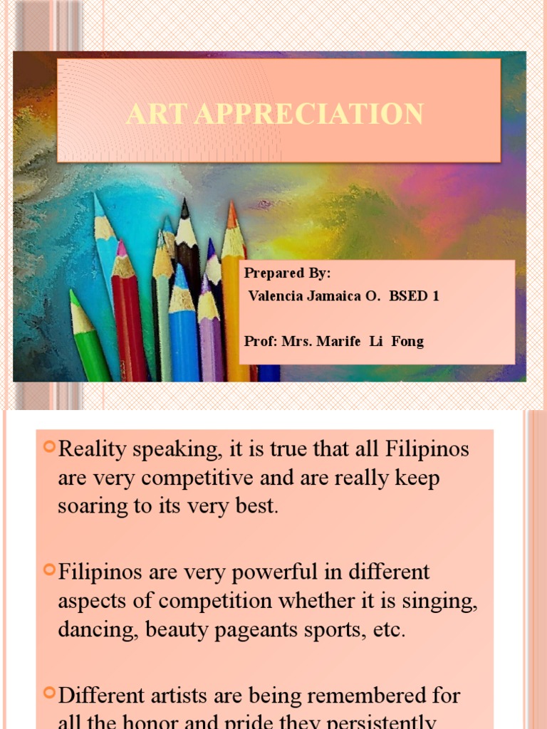 Art Appreciation 2 | PDF | Sports | Multi Sport Events