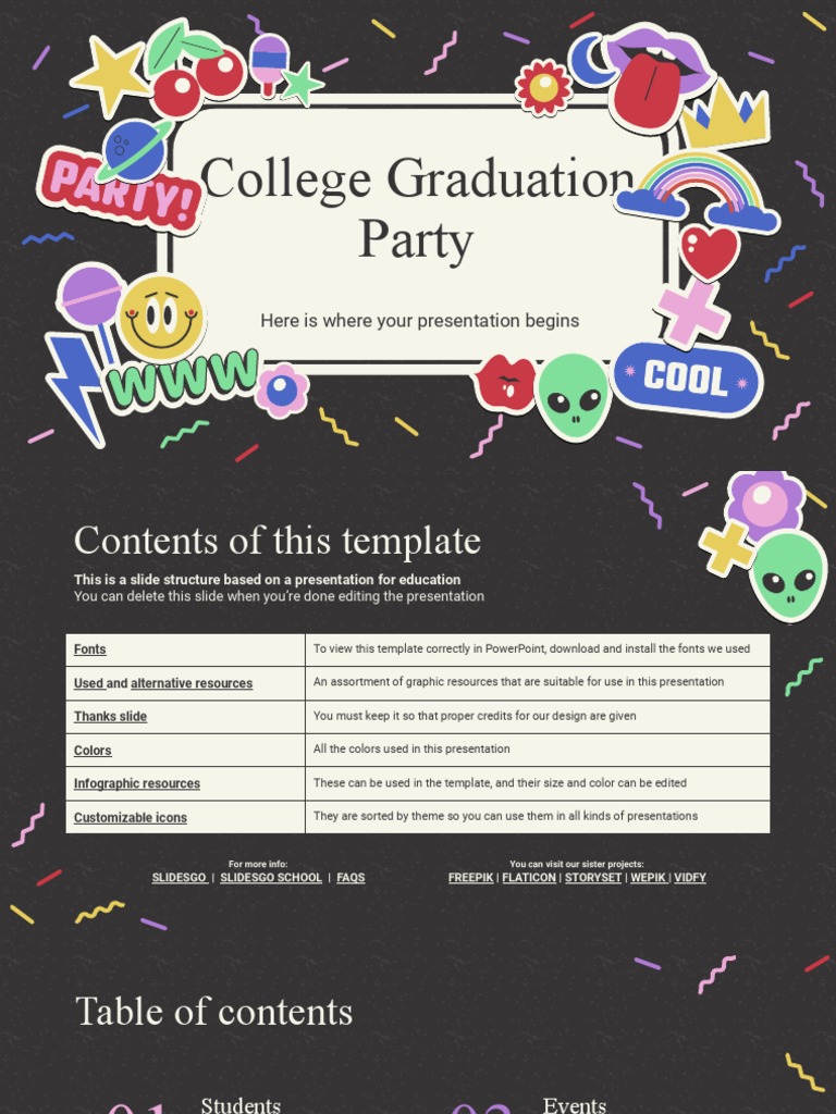 College Graduation Party by Slidesgo | PDF | Planets | Mercury (Planet)