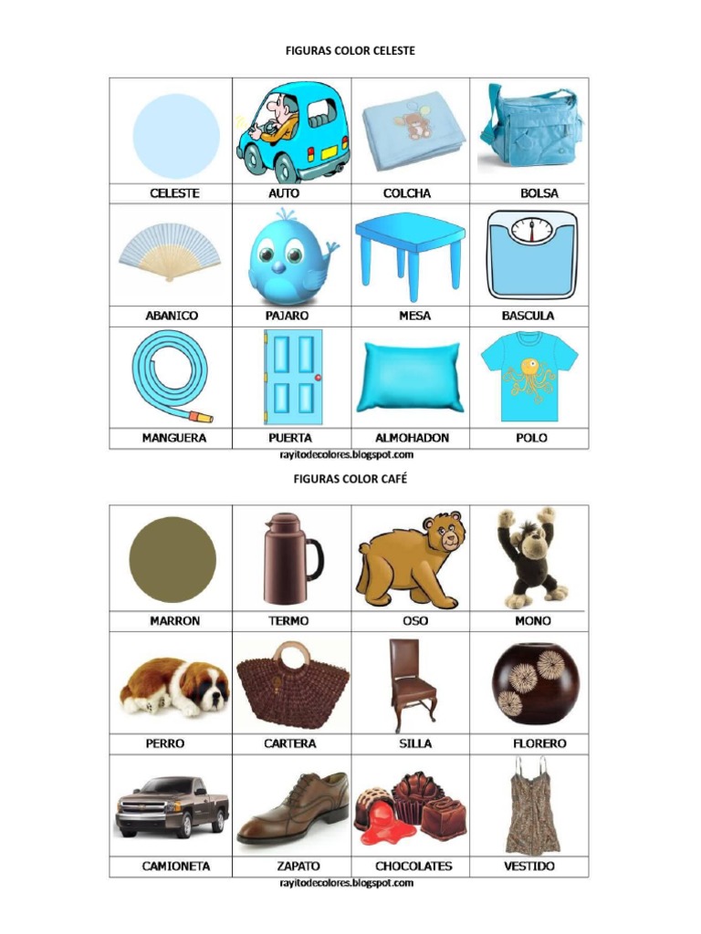 Figuras Color Celeste | PDF