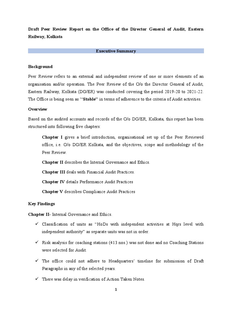 Draft Consolidated Report | Download Free PDF | Financial Audit | Audit
