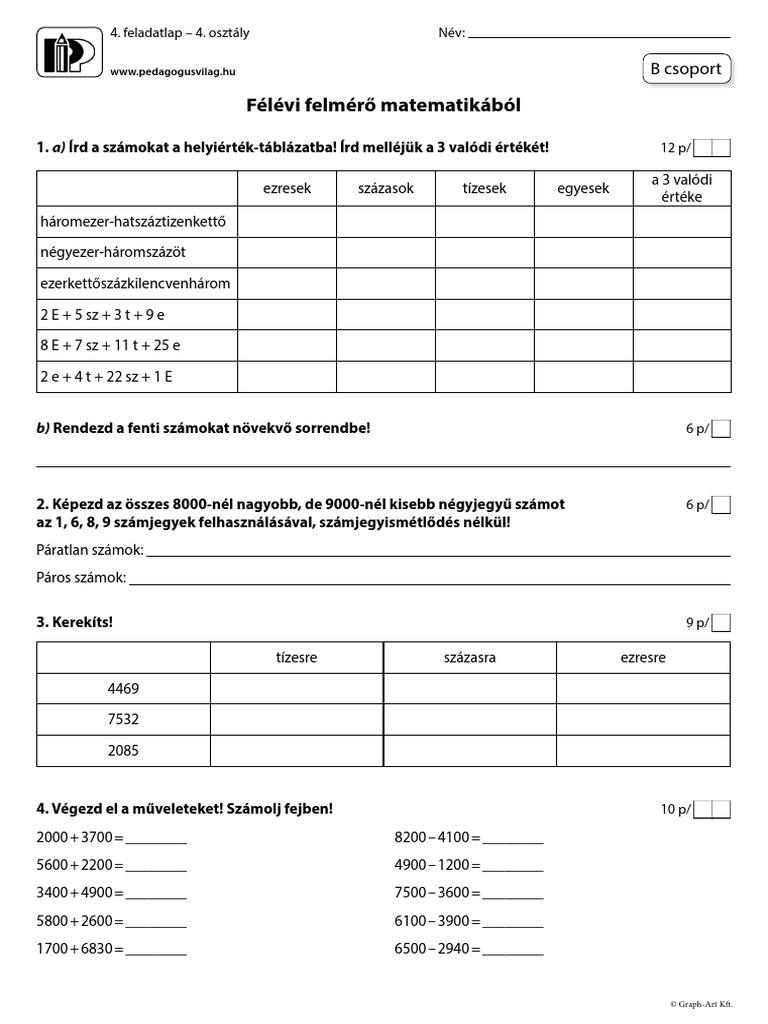 Pip 2012 Mat 4o FL Felm 4 | PDF