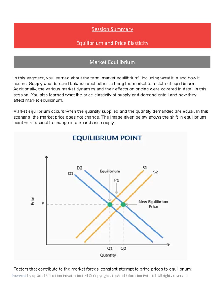 GGU MBA - FoB - M1 S2 - Summary Doc | PDF | Demand | Supply (Economics)