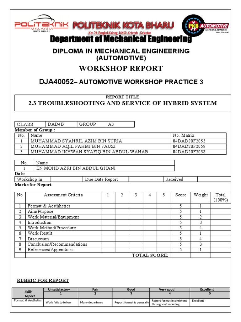 Service Hybrid Report | Download Free PDF | Hybrid Vehicle | Hybrid ...
