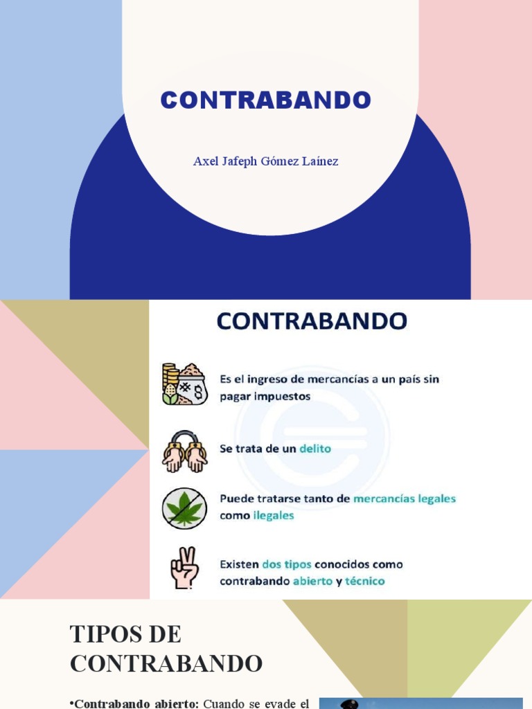Tipos y Sanciones del Contrabando | PDF | Contrabando | Barreras no ...