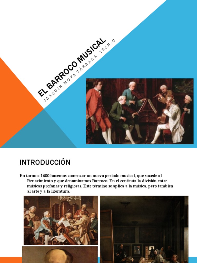 El BARROCO MUSICAL | PDF | Musica barroca | Ópera
