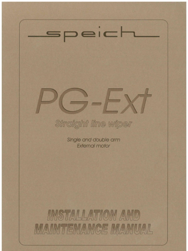 Straight Line Wiper PDF | PDF