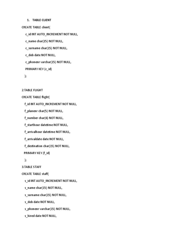 Table Client | PDF | Information Science | Computer Programming