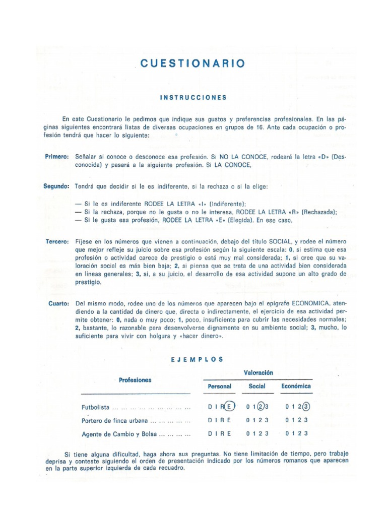 Cipsa Cuestionario PDF | PDF