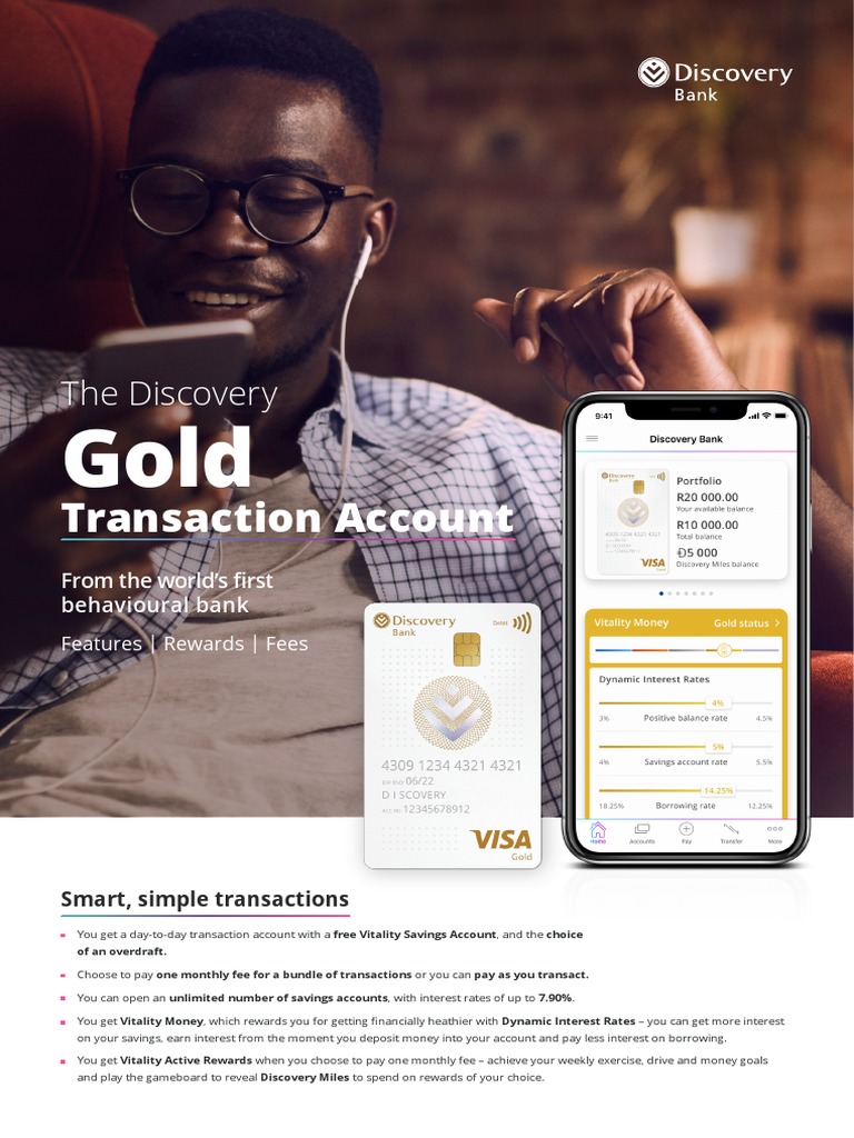 Discovery Gold Account Features | PDF | Credit Card | Transaction Account