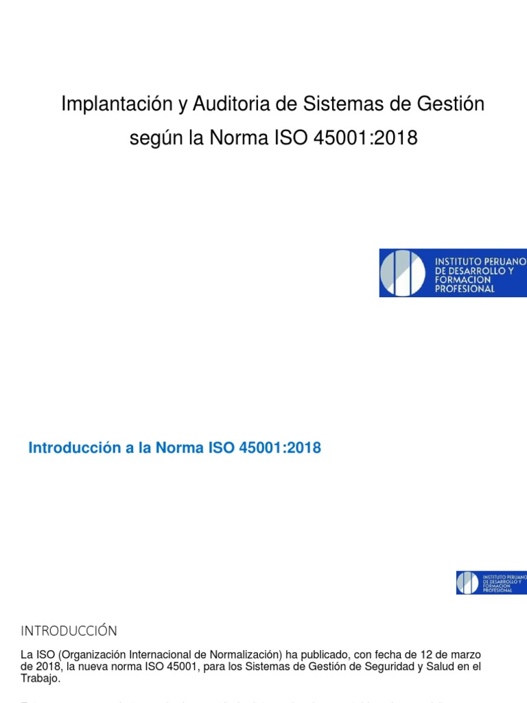 Modulo 2 (3) Iso 45001 2018 PDF | PDF | Auditoría | Planificación