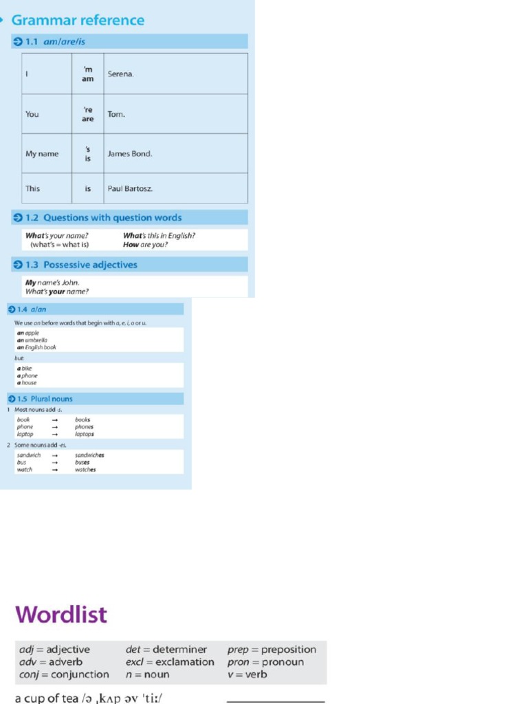 Unit 1 Headway Beginners | PDF