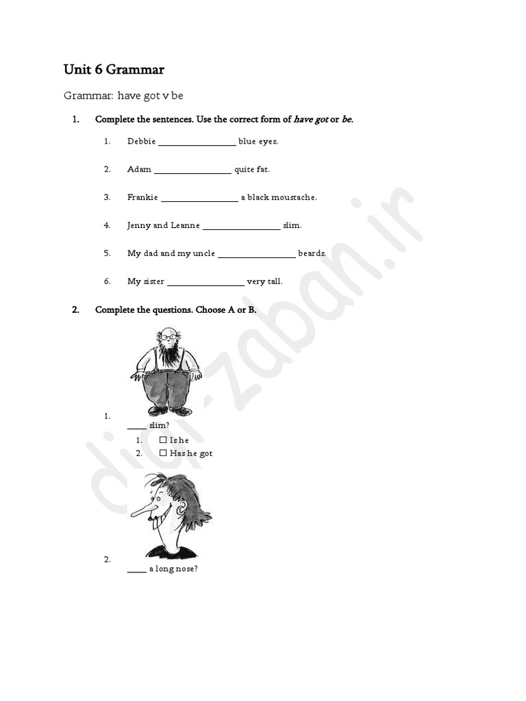 PJ1 - Unit 6 Grammar - (Digi-Zaban - Ir) PDF | PDF | Language Arts ...