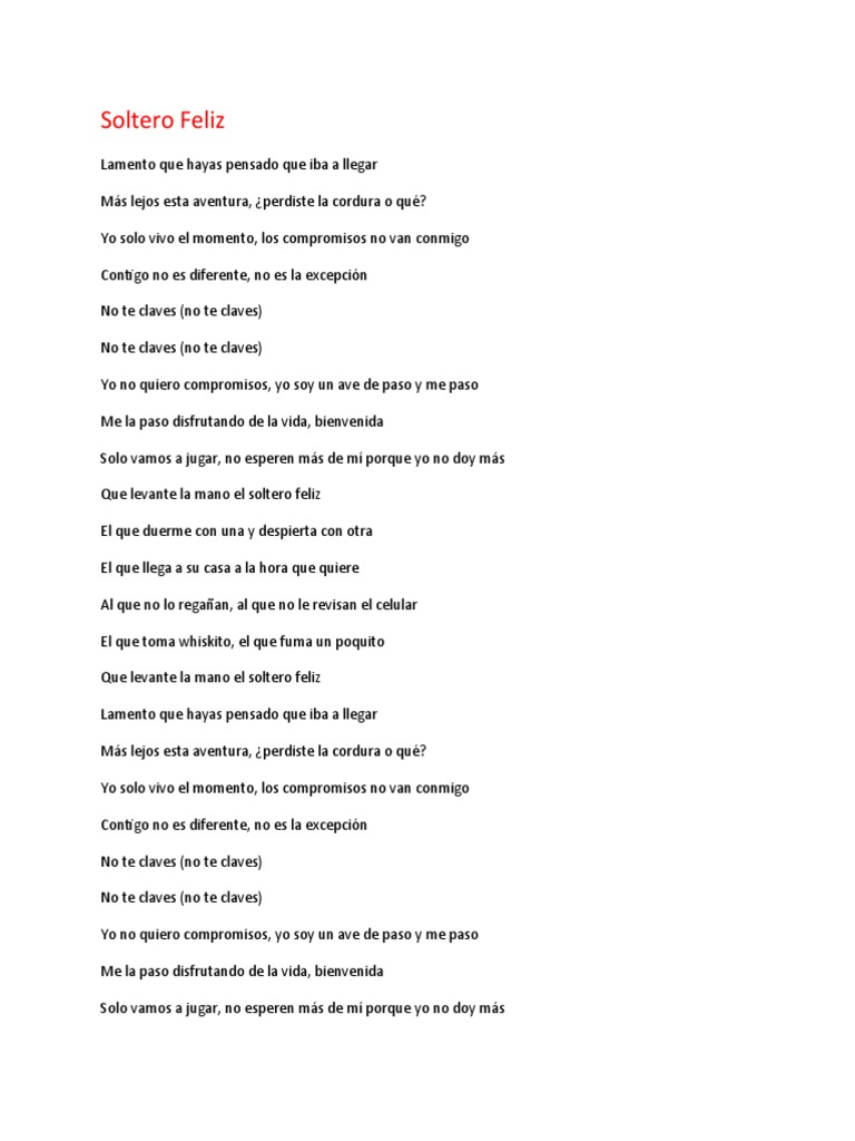 Soltero Feliz: Disfruta Sin Compromisos | PDF | Relaciones personales ...