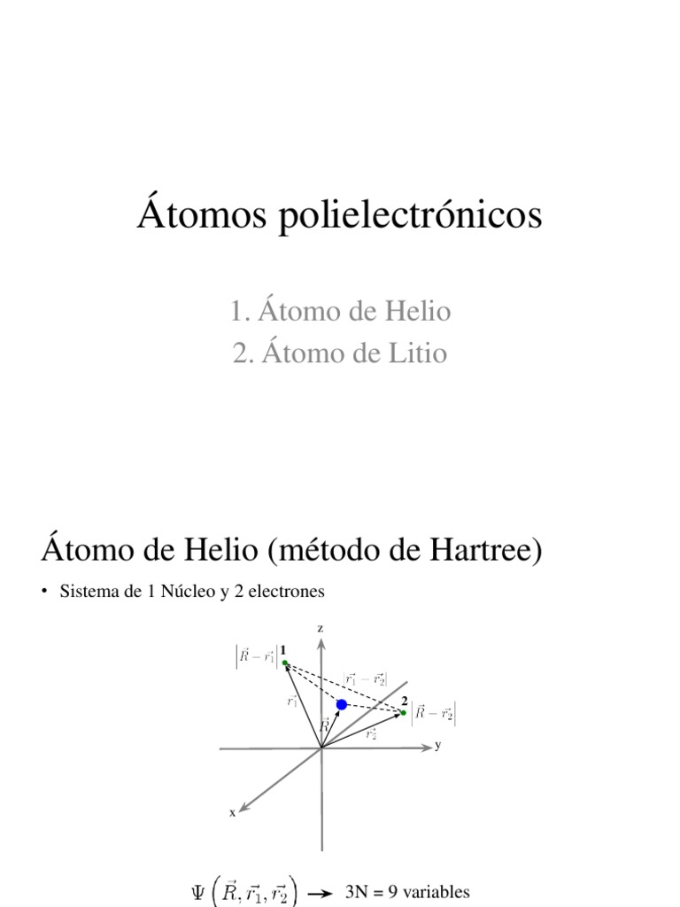 Atomos Polielectronicos | PDF