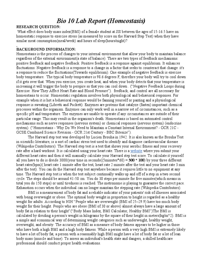 Stepping Up The Pace Lab Report Template 2021-22 - Lesson 3 | PDF ...