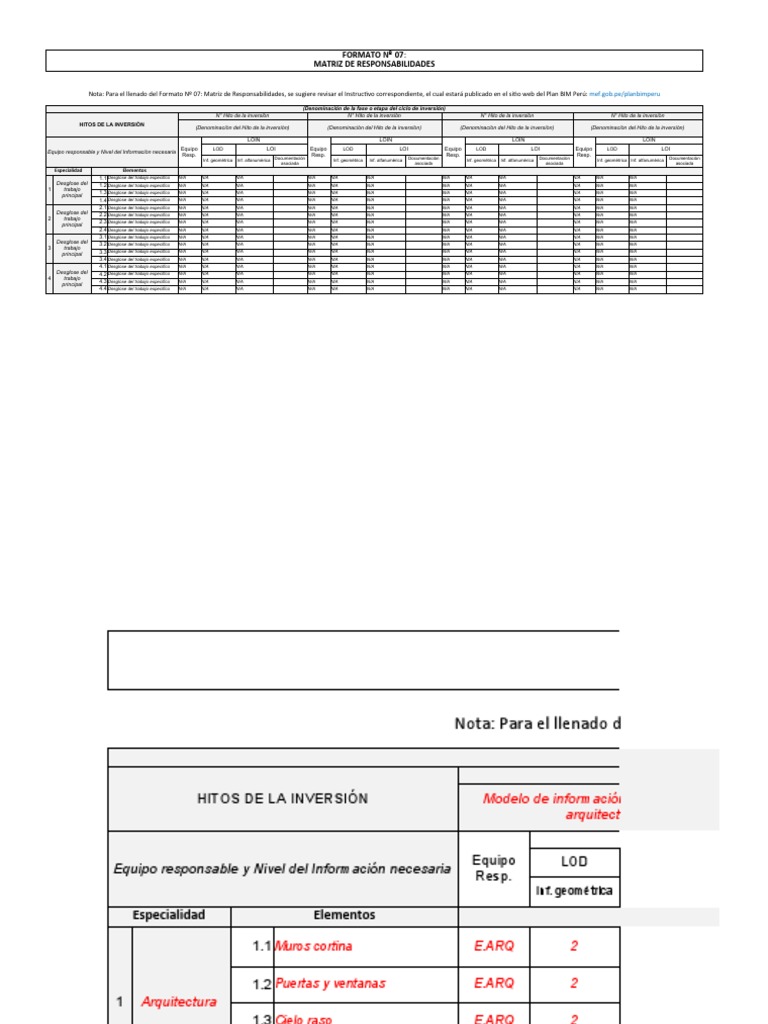 Plantilla BIM 1 | PDF