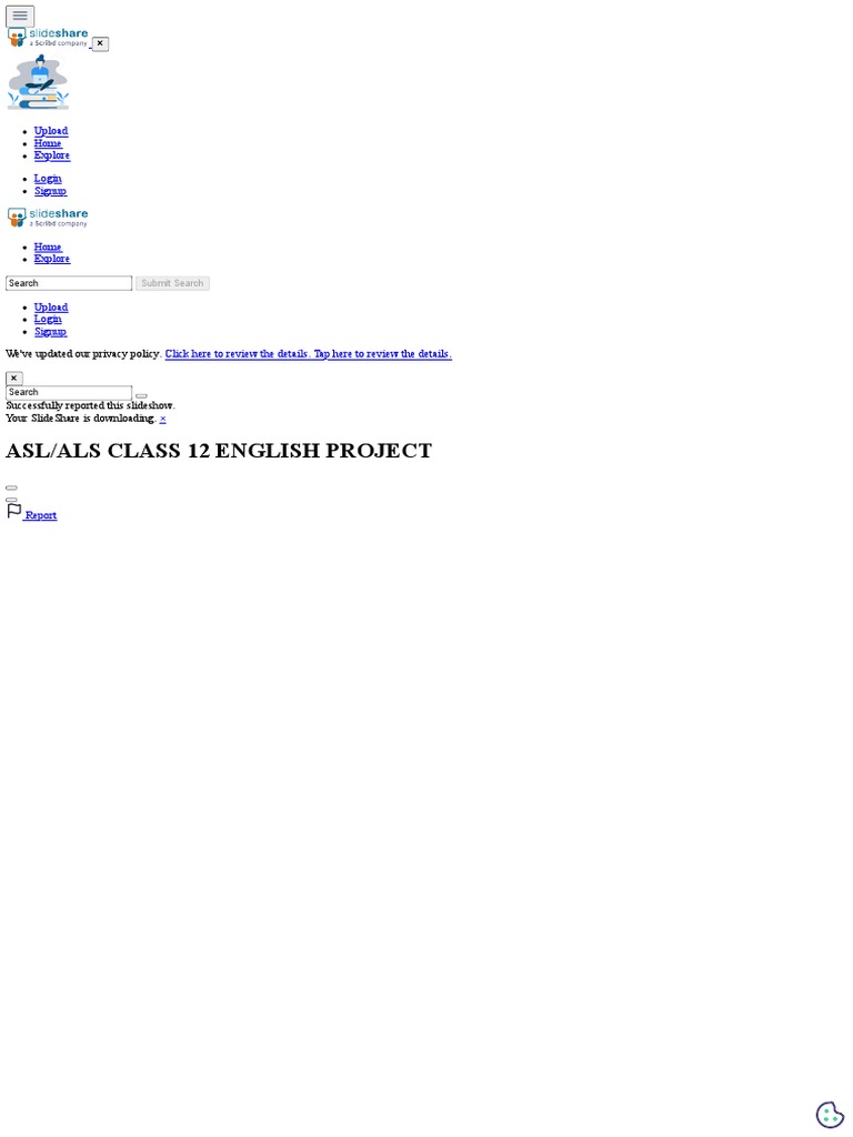 Asl - Als Class 12 English Project | PDF | Korean Language | Freedom Of ...