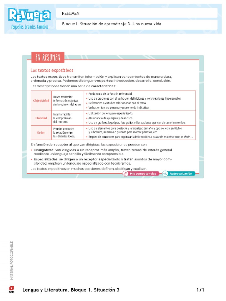 Bloque 1.4 Textos Expositivos PDF | PDF