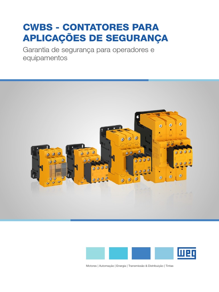 WEG Contatores para Aplicacoes de Seguranca Cwbs 50070265 Catalogo PT ...