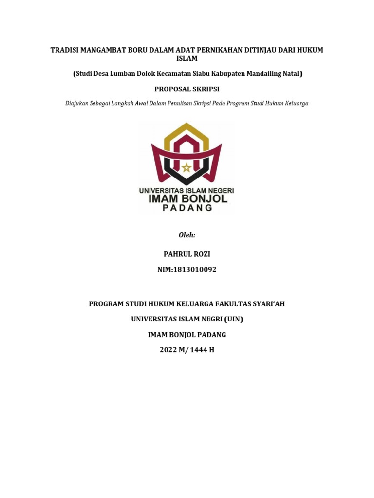 Kumpulan Proposal | PDF